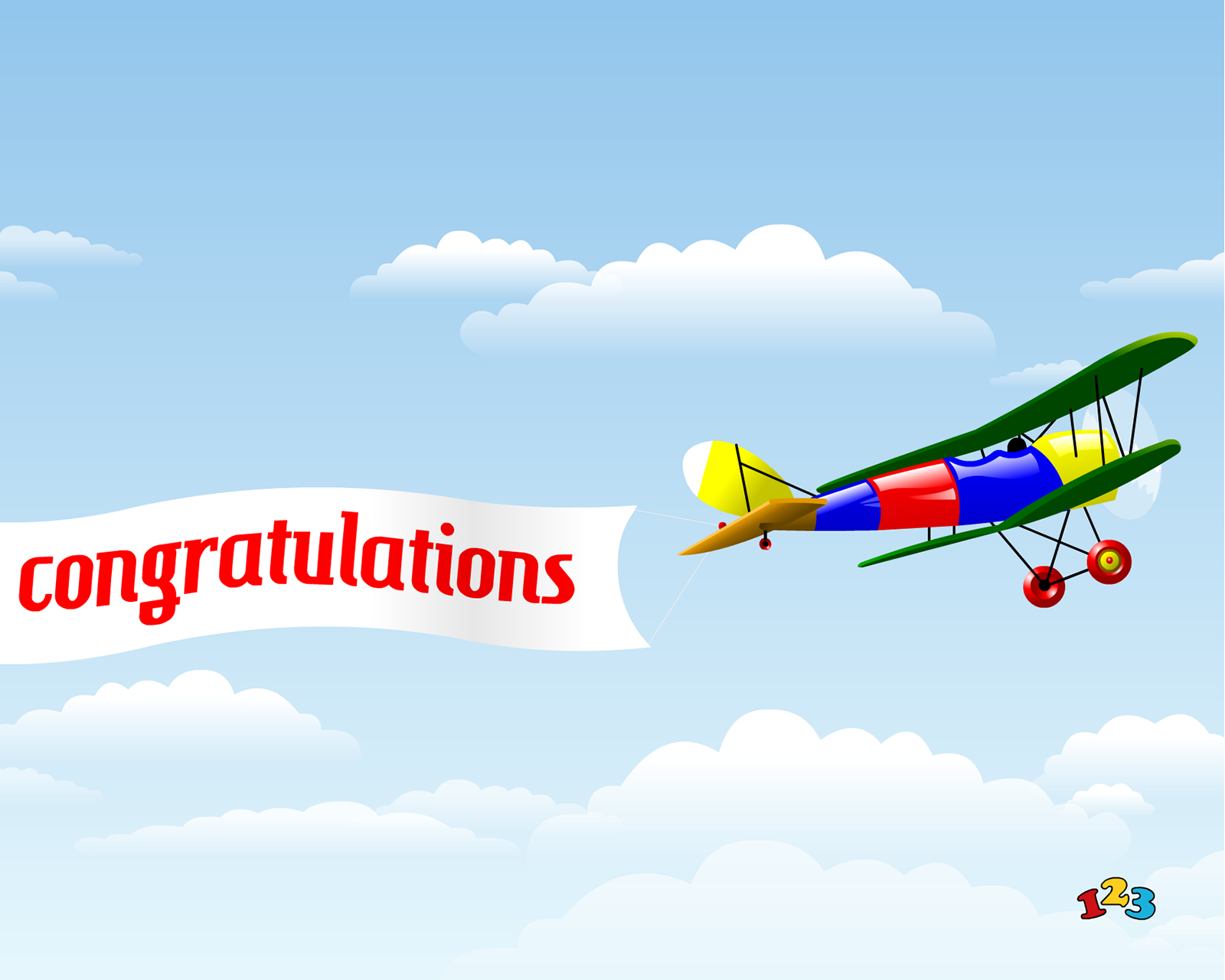 Congratulations eCards - send free eCards from 123cards.com