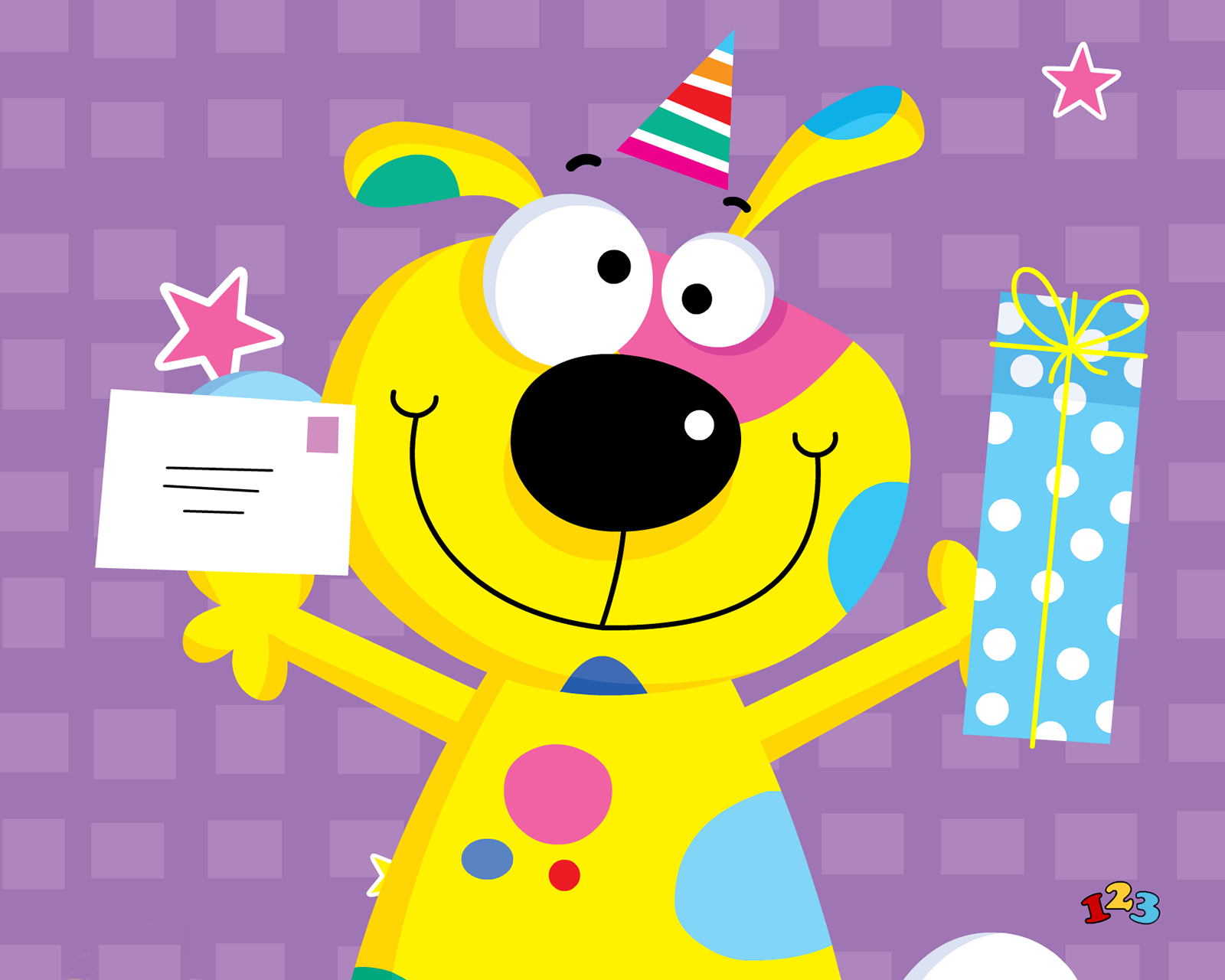 Happy dog - Congratulations - send free eCards from 123cards.com