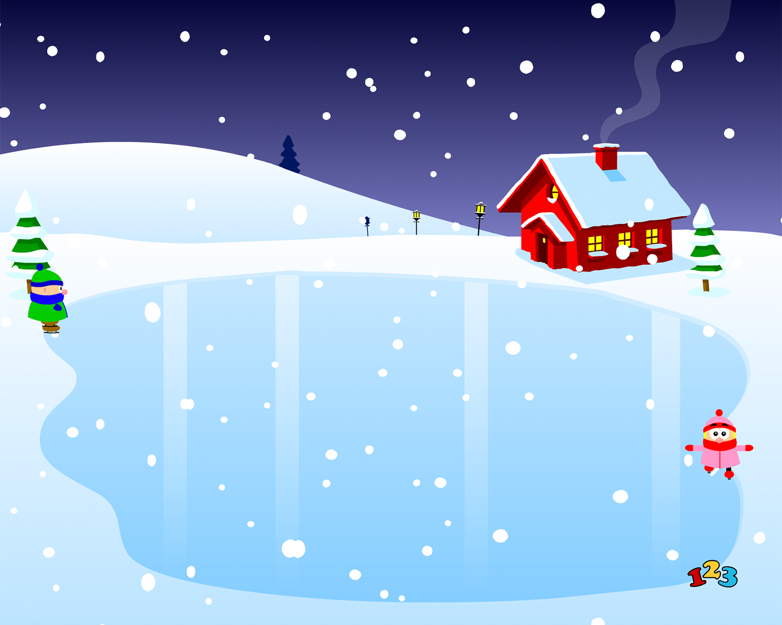 Xmas on the lake - Christmas - send free eCards from 123cards.com