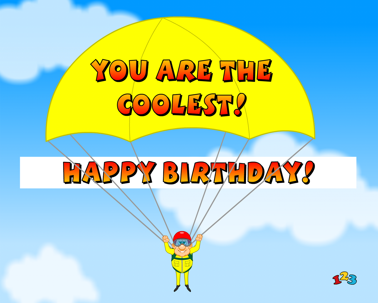 You are the coolest - Birthday - send free eCards from 123cards.com