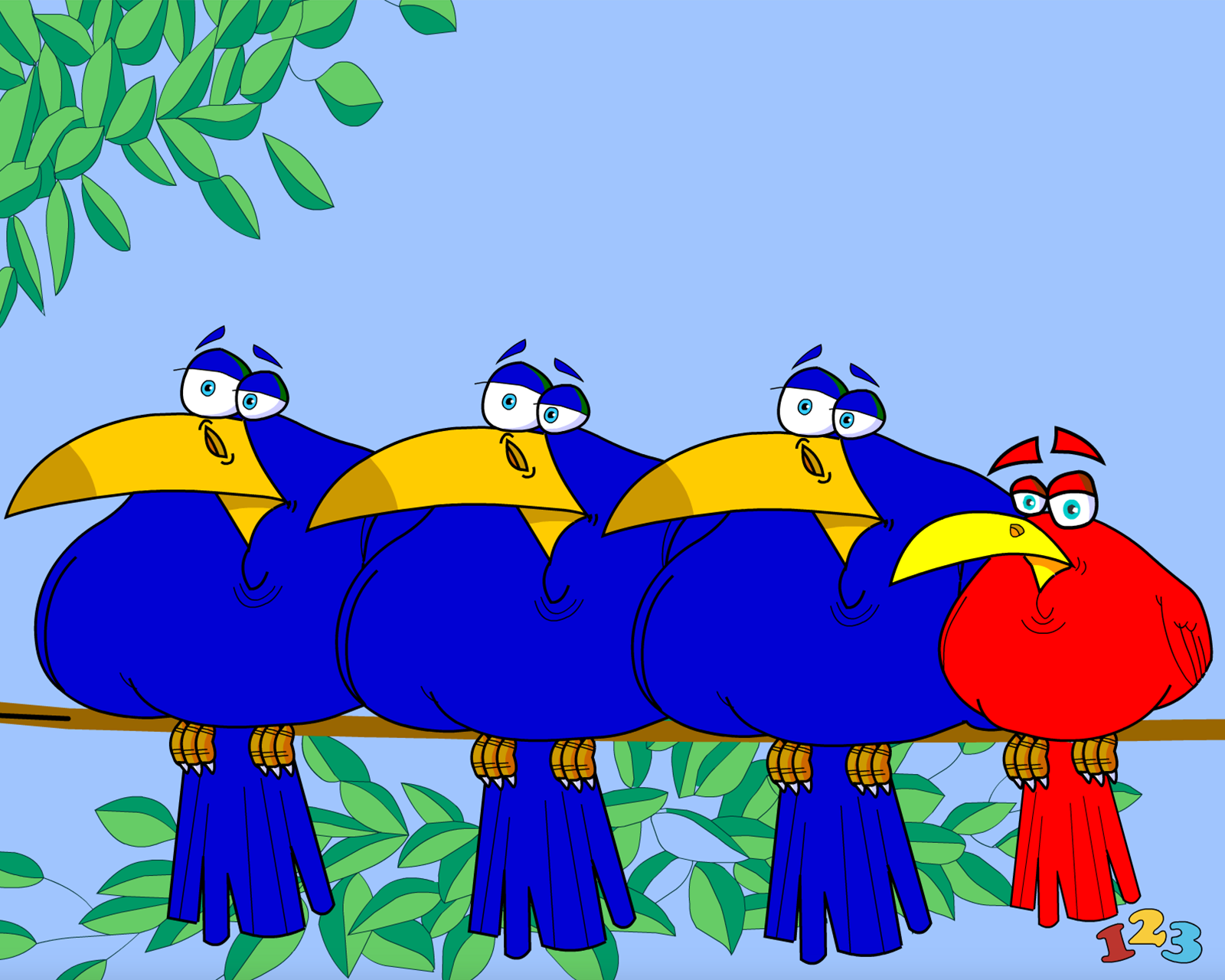 Burping birds - Birthday - send free eCards from 123cards.com