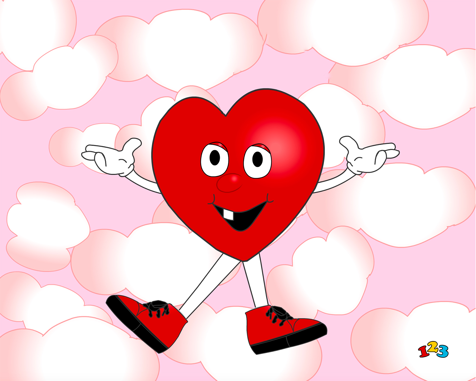 Valentines Animated Dancing Hearts Looping Of Heart Bokeh, Floating